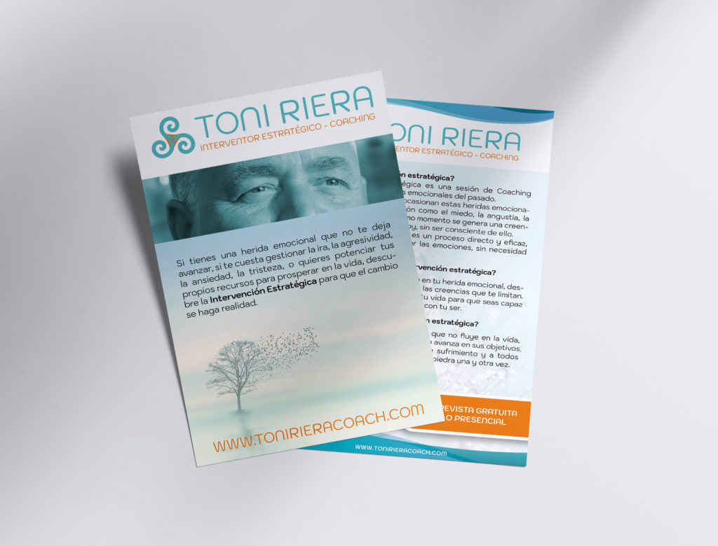 Flyer Toni Riera - Carlos Pardo Carpio - Portfolio